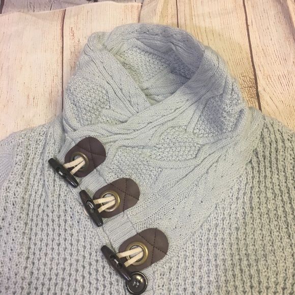 Sweaters | Mens Toggle Button Turtleneck Cardigan Sweater Sm | Poshmark